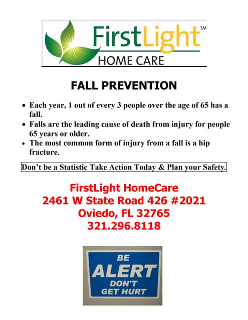 Fall Prevention Cheat Sheet | PDF