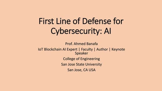 Cyber security with ai | PPTX | Internet | Computing