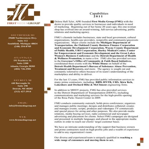 FMG Capabilities Statement | PDF