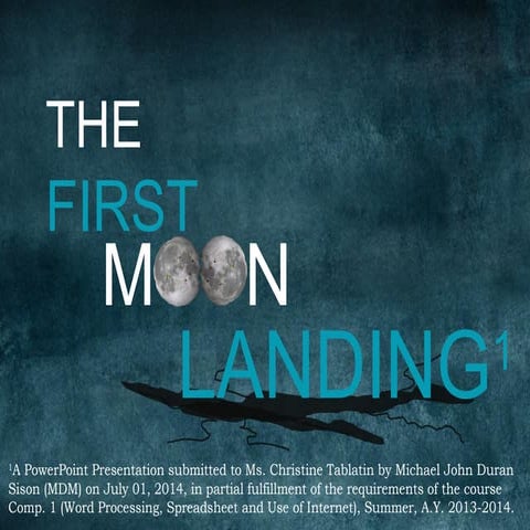 First moon landing | PPT