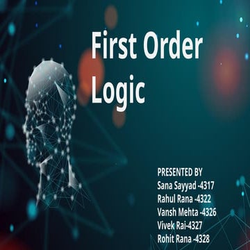 Introduction to First order logic .pptx