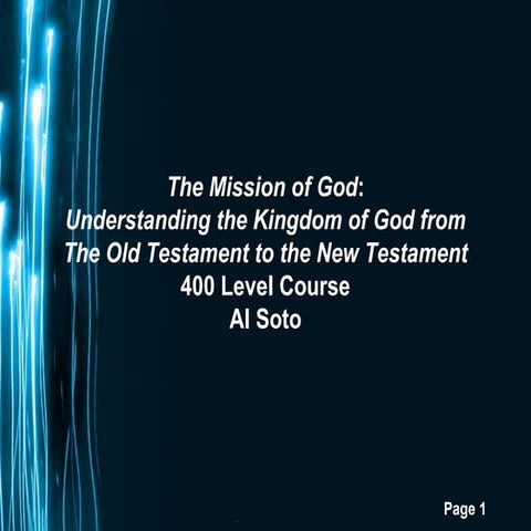 The Mission of God Part One | PPT