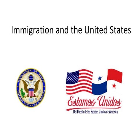 First presentation immigration and the united states | PPT