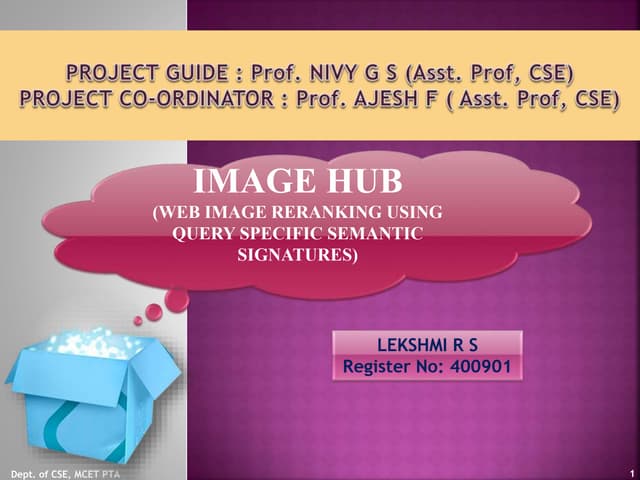 IEEE paper web image re-ranking using query specific semantic ... IEEE paper web image re-ranking using query specific semantic ...