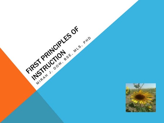 Merrill’s first principles of instruction | PPTX