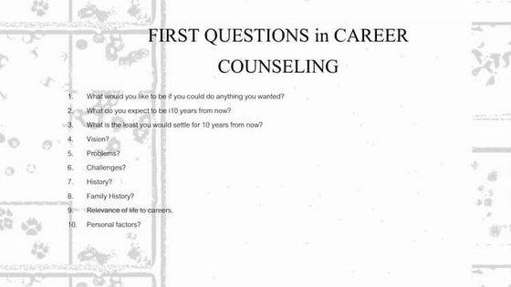 Brief solution focused career counseling steps ii | PPT