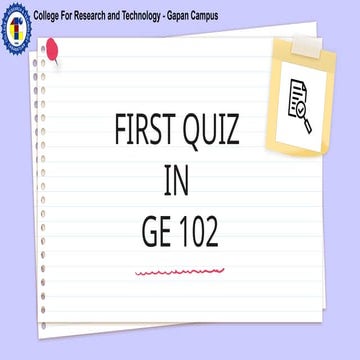 First quiz in GE 102 Purposive Communication.pptx