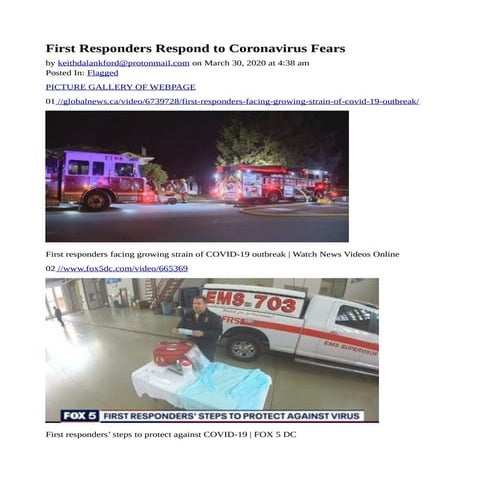 First responders respond to coronavirus fears | PDF