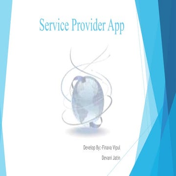 Service Provider | PPTX | Databases | Computer Software and Applications