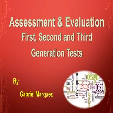First, second and third Test Design | PPTX