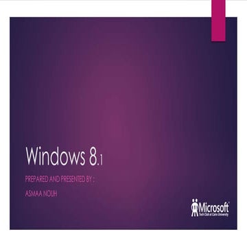 First session windows 8 | PPTX