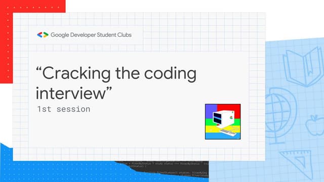 First Session Cracking The Coding Interviewpptx 5353