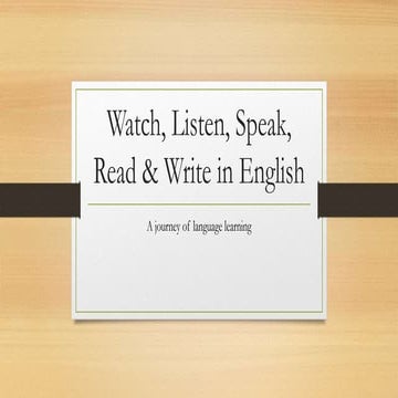 First step language | PPTX