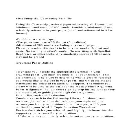 First Study the Case Study PDF file Using the Case study , w.docx | Computing | Technology ...
