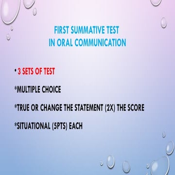 First summative test englishin oral com..ptx