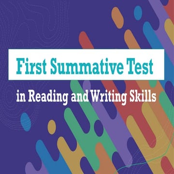 First Summative Test in Reading Writing Skills.pptx