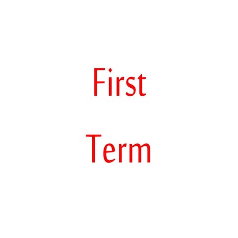 First term art and craft | PPTX