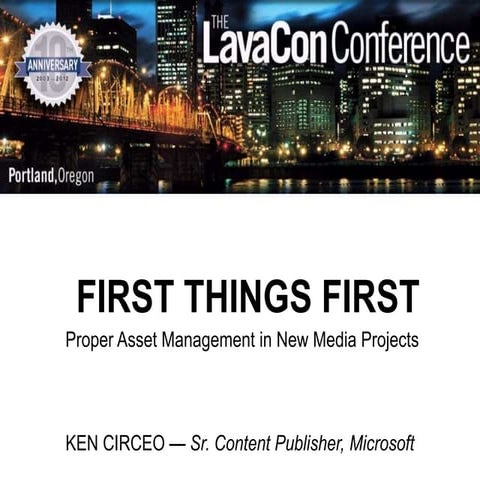 First things first ken circeo | PPTX