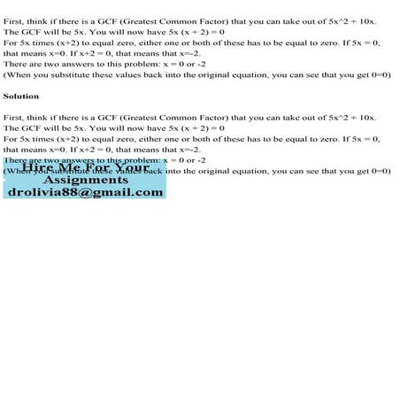 Greatest Common Factor Examples