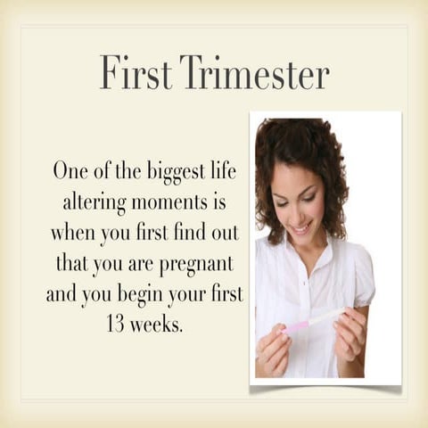 First Trimester 1 | PDF | Pregnancy | Reproductive Health
