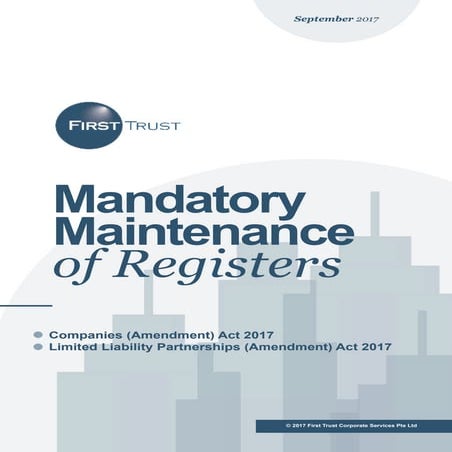 Mandatory maintenance of registers | PDF