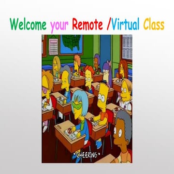 First virtual class | PPTX
