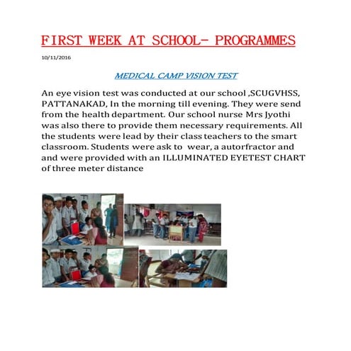 First week at school | DOCX | Secondary Education | Education