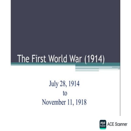 First world war (5).pdfvbbqhhjwbwhkqjhehhhh | PPT