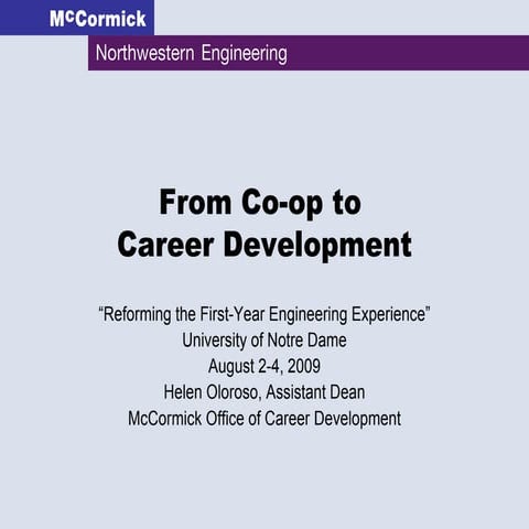 Clemson University Co op Program Orientation by Dr. Jeff Neal, Director ...