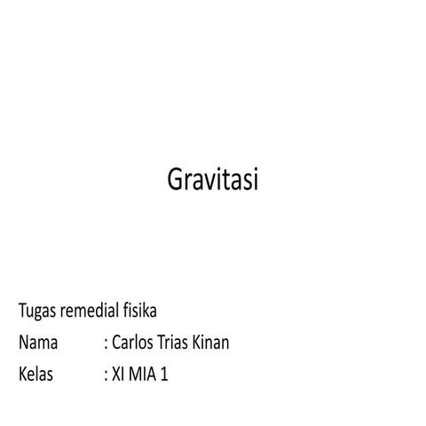 Fis gravitasi | PPTX