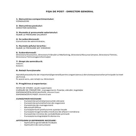 Fisa de-post-director-general | DOC