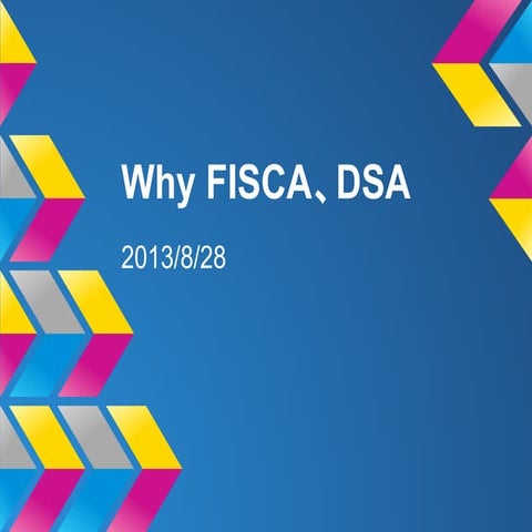 Fisca與dsa經驗分亨 | PDF