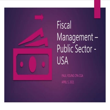 Public Finance| Fiscal Management| The United States| State, Local and ...