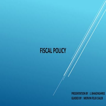 Fiscal policy | PPT