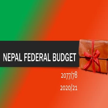 Nepal Federal Budget 2077/78 in English | PPTX