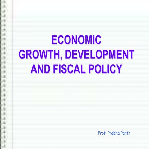 Fiscal policy and eco growth | PPT