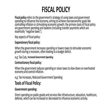 Fiscal policy and taxes and tools and types of taxes and fiscal policy ...