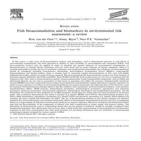 Fish-bioaccumulation-and-biomarkers-in-environmental-risk-assessment-a ...