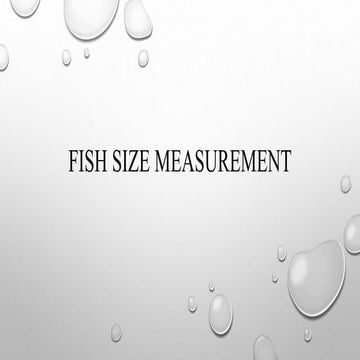 fish measurement in aquatic environment and its importance | PPTX ...