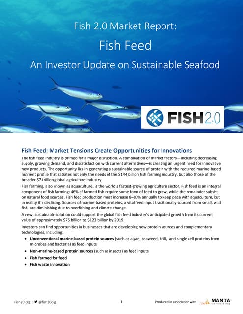 A Review Of Fish Meal Replacement With Fermented Biodegradable Organic ...