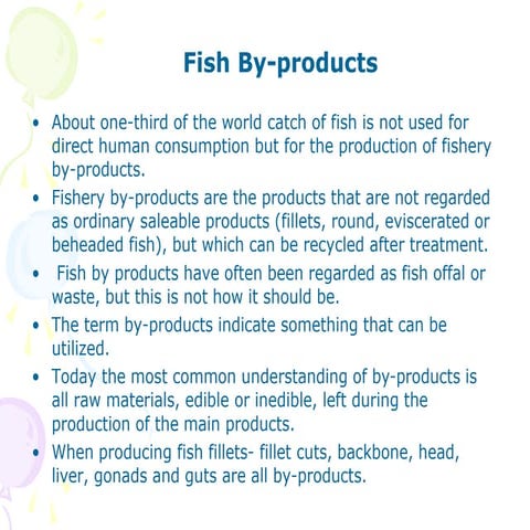 Principles of fish preservation and processing