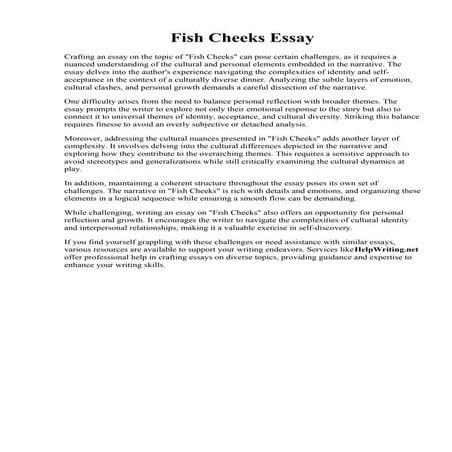 Fish Cheeks Essay | PDF | Christianity | Religion & Spirituality