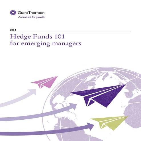 Hedge Funds 101 for emerging managers | PDF