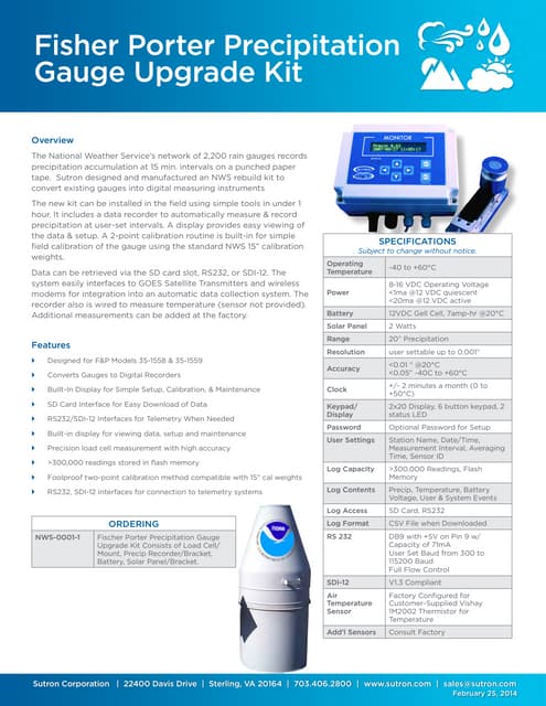 8310 o data logger - tender-rev-a | PDF