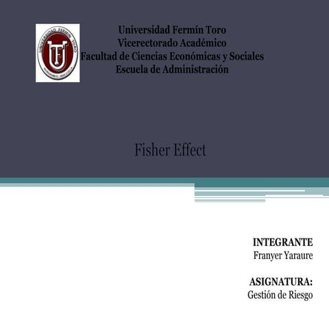 Fisher effect UFT | PPTX