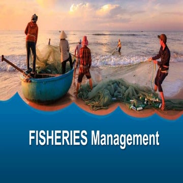 Fisheries management (Intermediate Marine Science) | PPTX