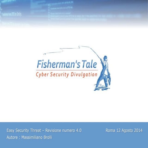 Fisherman's tale easy security threat 4.0 | PPTX