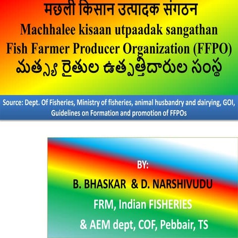 Fish Farmer Producer Organization FFPOs.ppt