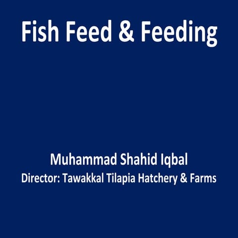 Fish feed and feeding | PPT