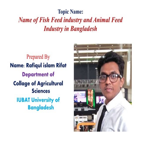 Name of Fish Feed and Animal Feed Industry in Bangladesh | PPTX
